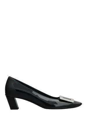 ROGER VIVIER Belle Vivier Patent Leather Decolletes - Cream
