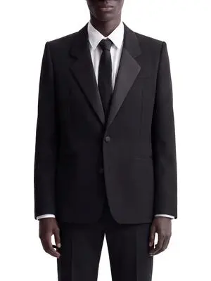Saint Laurent Shawl Lapel Blazer - Black