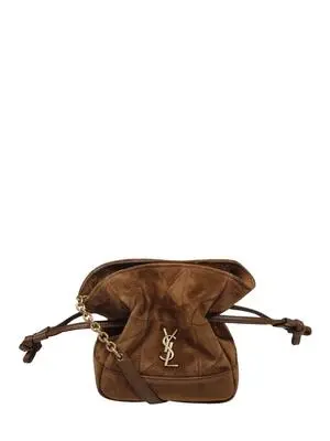 Saint Laurent Suede Calf Leather Mini Bag - Brown