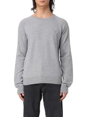 Saint Laurent Crew Neck Cashmere Sweater - Gray
