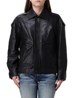 Saint Laurent Leather Jacket - Brown