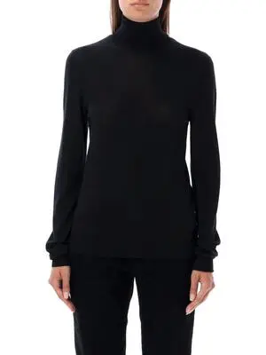 Saint Laurent Turtleneck Sweater - Black