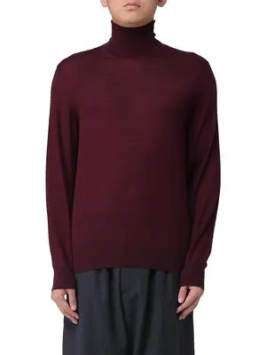 Saint Laurent Burgundy Turtleneck Sweater - Red