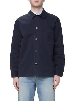 Saint Laurent Navy Textile Shirt Jacket - Blue