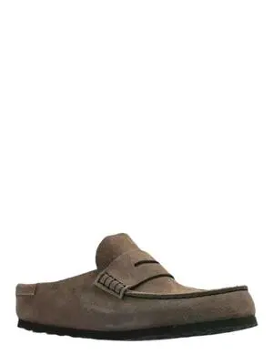 BIRKENSTOCK Naples Suede Loafers - Brown