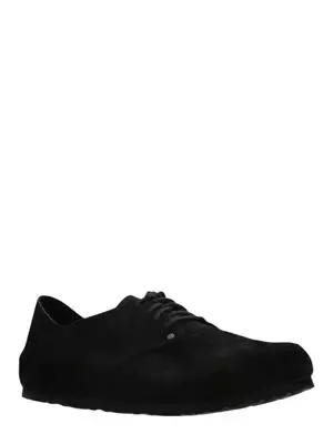 BIRKENSTOCK Maine Lace-up Suede Shoes - Black