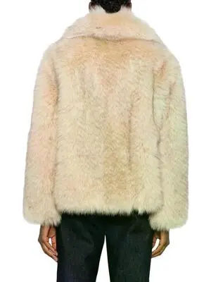 Maje Oversized Shawl-collar Jacket - Neutrals