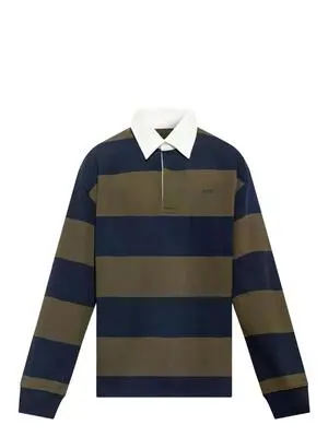 A.p.c. Long-sleeve Polo Shirt - Blue