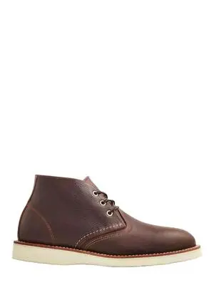 Red Wing Work Chukka Leather Boots - Brown