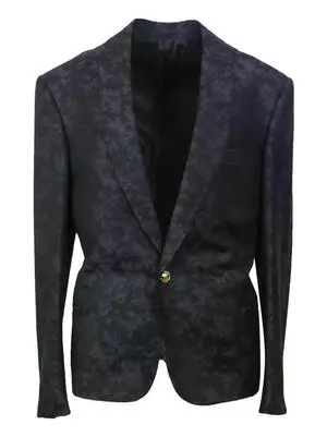 VERSACE Camo-jacquard Single-breasted Blazer