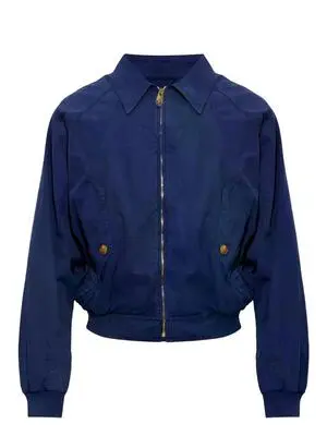 Versace Medusa Embroidered Jacket - Blue