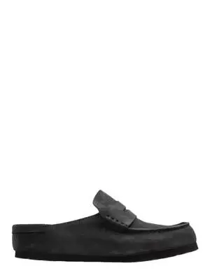 BIRKENSTOCK Naples Double Stitch Leather Shoes - Grey