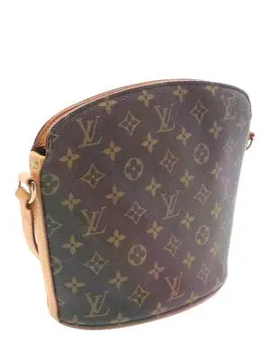 LOUIS VUITTON Monogram Drouot Crossbody Bag - Brown