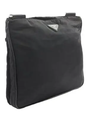 Prada 2000s Tessuto Shoulder Bag - Black