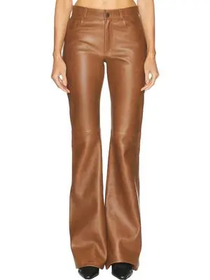 HAIKURE Flora Silky Leather Pant - Tan