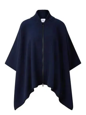 Bogner Nellie Wool Mix Poncho - Navy