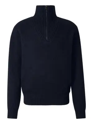 Bogner Walter Cashmere Turtleneck Sweater - Navy