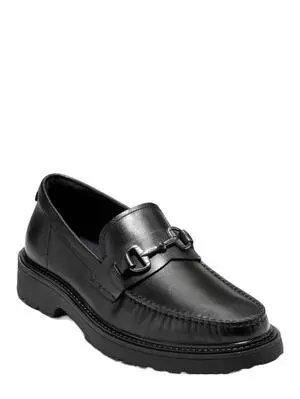 Cole Haan Broome Grand Lug Sole Bit Loafer - Black/black