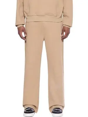 L/AB C/O OFF-WHITE Diagonal Stripe Logo Cotton French Terry Sweatpants - Cornstalk