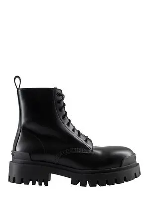 Balenciaga Strike Zip Boots - Black