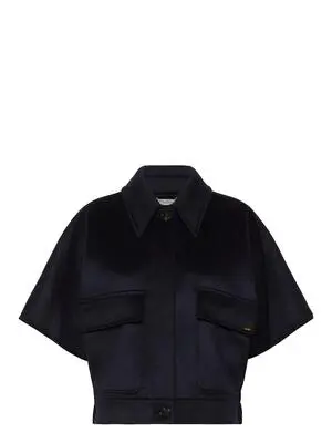Max Mara Cashmere Cape Jacket - Navy