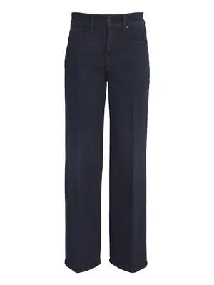 Paige Sasha Wide-leg Jeans - Navy