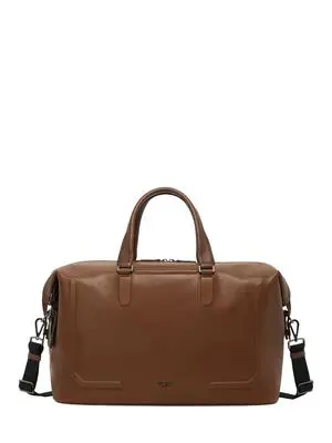 Tumi Leather Nelson Duffle Bag - Brown