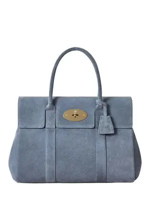 Mulberry Suede Bayswater Top-handle Bag - Grey