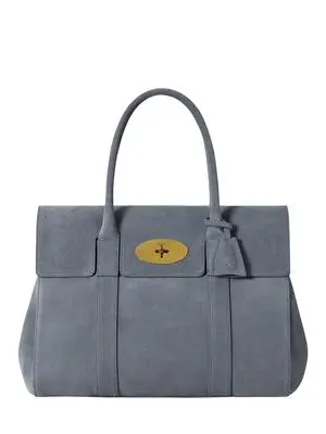 Mulberry Suede Bayswater Top-handle Bag - Grey