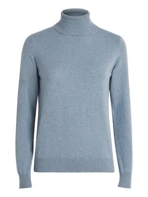 Colombo Cashmere Rollneck Sweater - Blue
