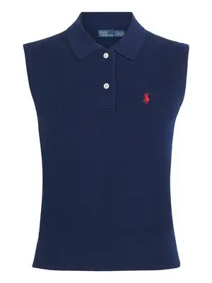 Polo Ralph Lauren Sleeveless Polo Sweater - Blue