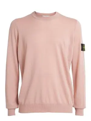 Stone Island Stone Island Wool Compass Sweater Pink