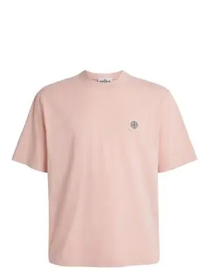 Stone Island Organic Cotton Ghost T-shirt Pink