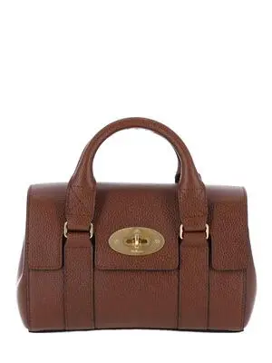 Mulberry Mulberry Leather Top Handle Satchel Bag Brown