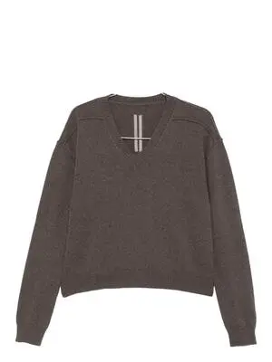 Rick Owens RICK OWENS V-Neck Cashmere Sweater Grigio
