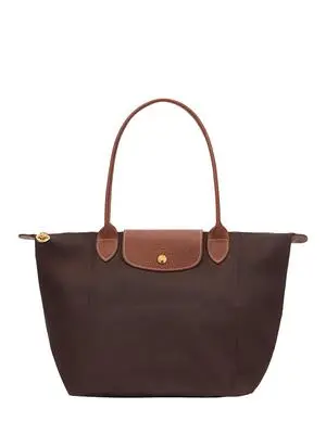 Longchamp Style Foldable Original Shoulder Handbag - Mocha
