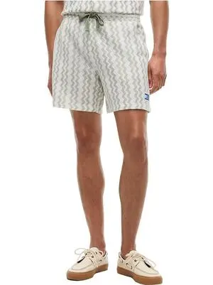 Tommy Hilfiger Open Weave Beach Shorts - Spring Olive