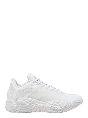 PUMA Hali 1 Gs Vibrant Silver Athletic Shoes - White