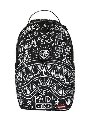 SPRAYGROUND Graffiti Print Backpack - Multicolor