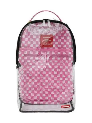 SPRAYGROUND Clear Checked Out Dlx Backpack - Pink