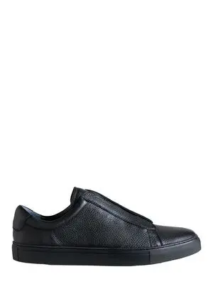 Quince Deerskin Tailored Sneaker - Black