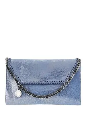 Stella McCartney STELLA MCCARTNEY Falabella Chain Trim Crossbody Bag Blue