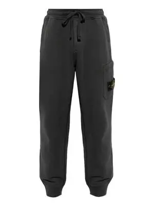 Stone Island Jogging Pants With Compass Badge - Grey