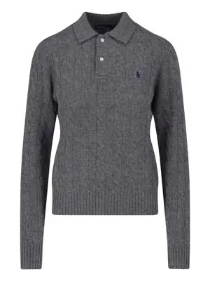 Polo Ralph Lauren Wool And Cashmere Polo - Gray