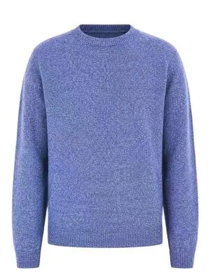 DONDUP Flecked-knit Wool Sweater - Blue