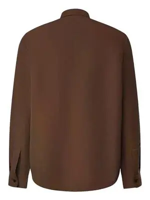 JIL SANDER Long-sleeve Button-up Shirt - Brown