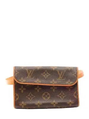 LOUIS VUITTON 2003 Pochette Florentine Monogram Belt Bag - Brown