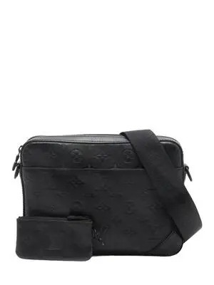 LOUIS VUITTON Monogram Shadow Duo Messenger Bag - Black