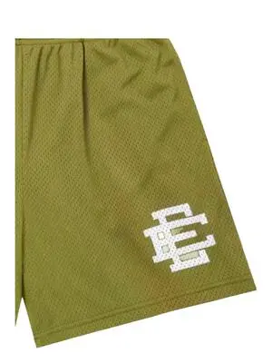 ERIC EMANUEL Logo-print Mesh Shorts - Green