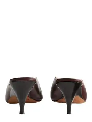 Le Monde Beryl Petra Pointed-toe Mules - Red